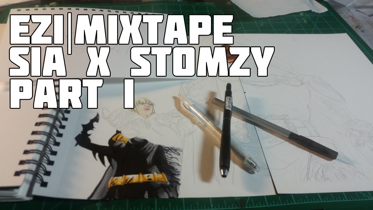 Hip Hop Artist Ezi Kiosk Mixtape Sketchbook tour / cool art Session 2 A ...