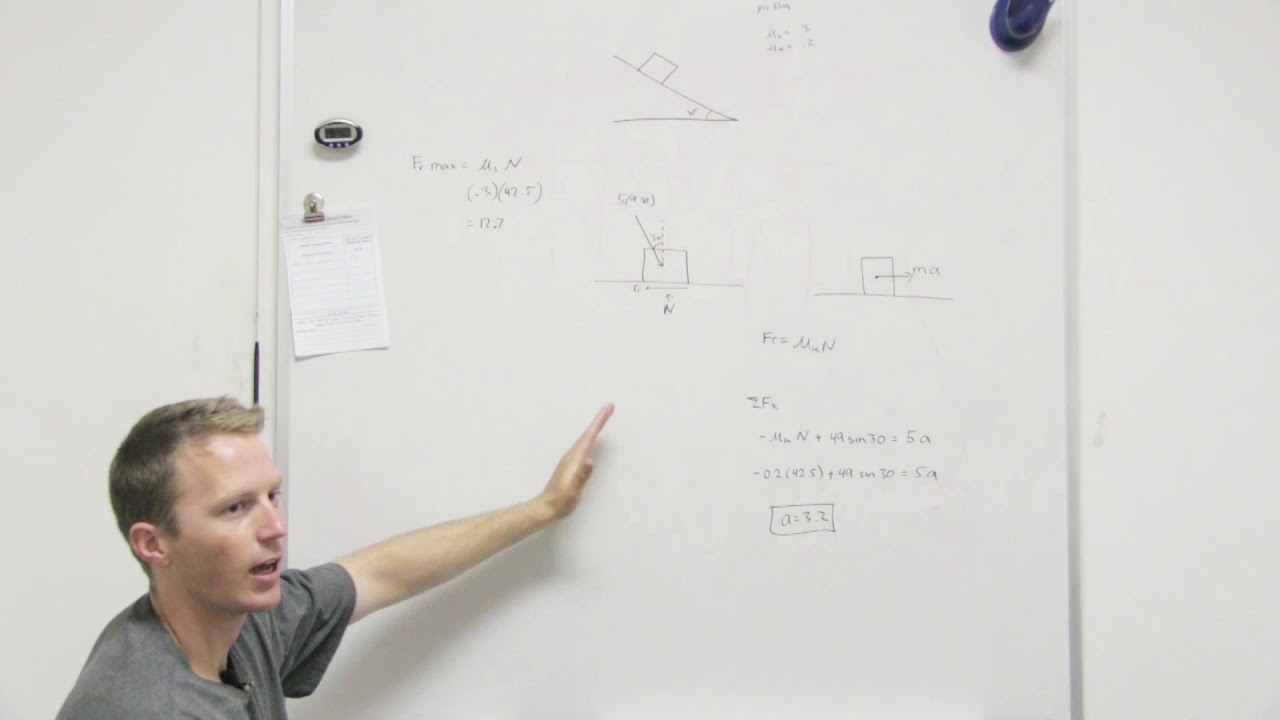 Block Sliding Problem Part 2 - YouTube