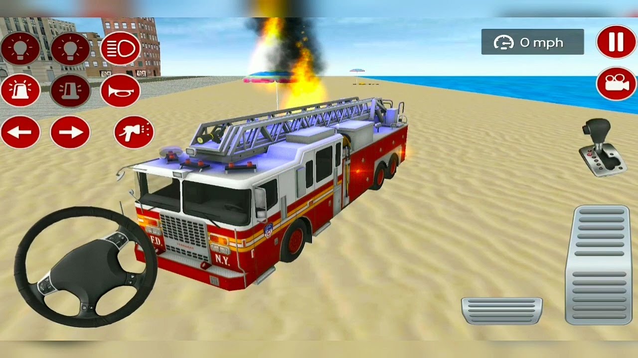 Emergency Fire Truck Simulator | Best Fire Fighting Mission | Android ...