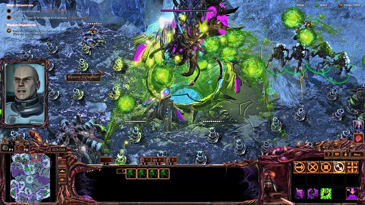 SC2 Co-Op Void Launch, Zagara GamePlay [Prestige : Scourge Queen] - YouTube