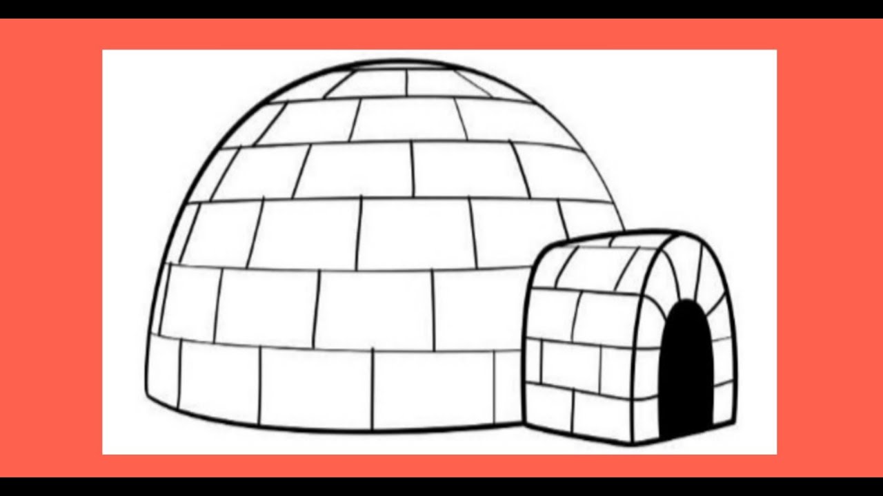 How To Draw An Igloo (DRAWING GUIDE) - YouTube