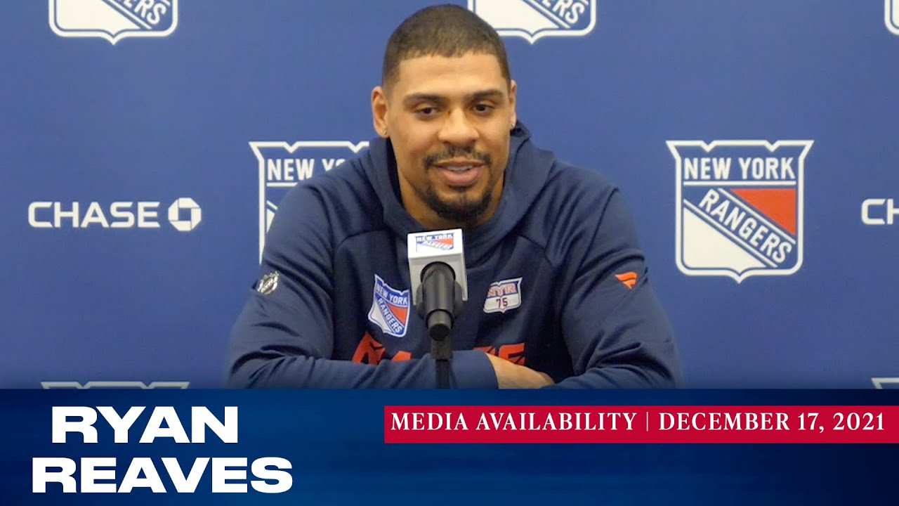 New York Rangers: Ryan Reaves Pregame Media Availability | Dec. 17 ...