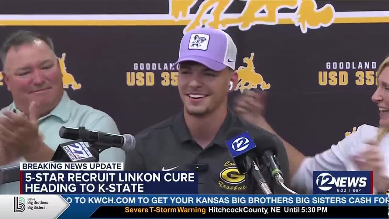 Goodland 5-star Linkon Cure commits to K-State - YouTube