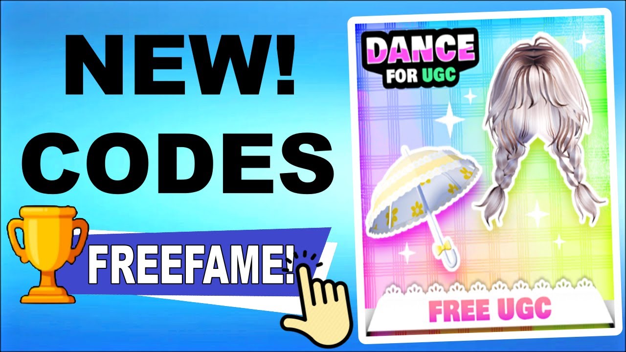 *NEW* ALL WORKING DANCE FOR UGC CODES TODAY - ROBLOX DANCE FOR UGC ...