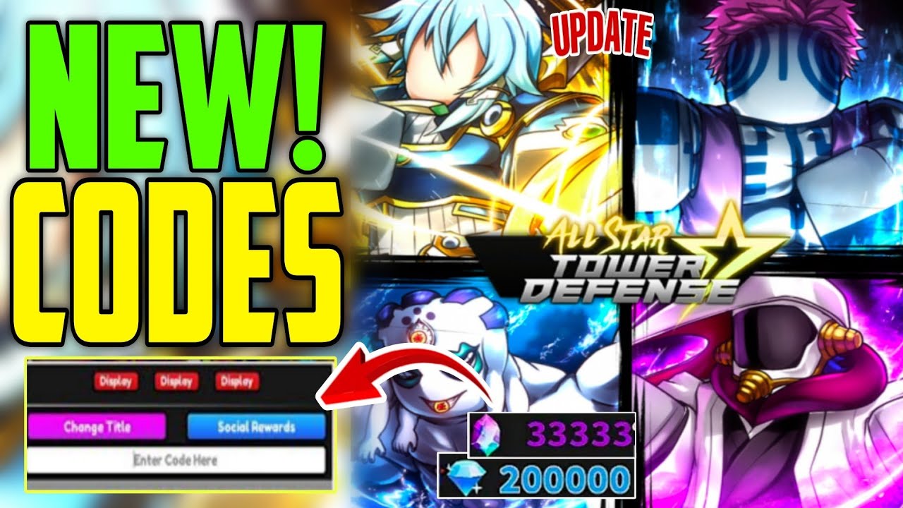 💥UPDATE New!!💥ALL STAR TOWER DEFENSE WORKING CODES 2024 - ROBLOX ALL ...