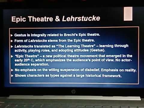 Gestus in Brecht's Mother Courage and her Children - YouTube