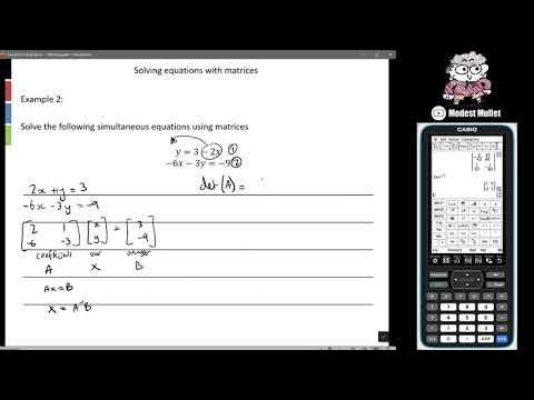 11 Methods - 'dividing matrices' and solving simultaneous equations ...