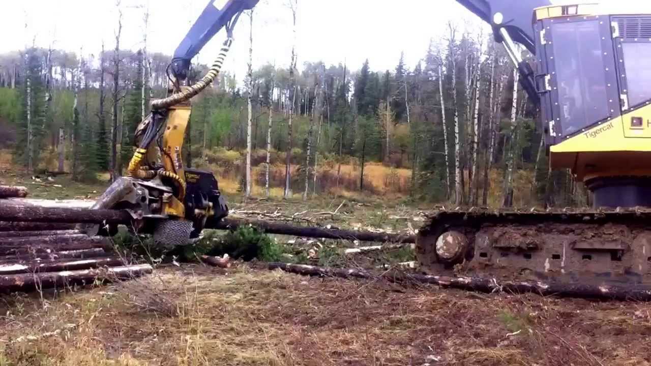 Tigercat 855c th575 - YouTube