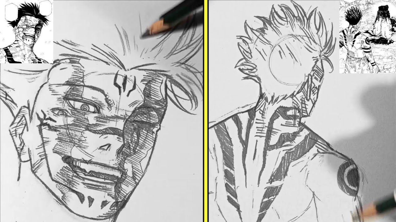 How to Draw SUKUNA's vs GOJO Victory Moments || Step By Step Tutorial ...