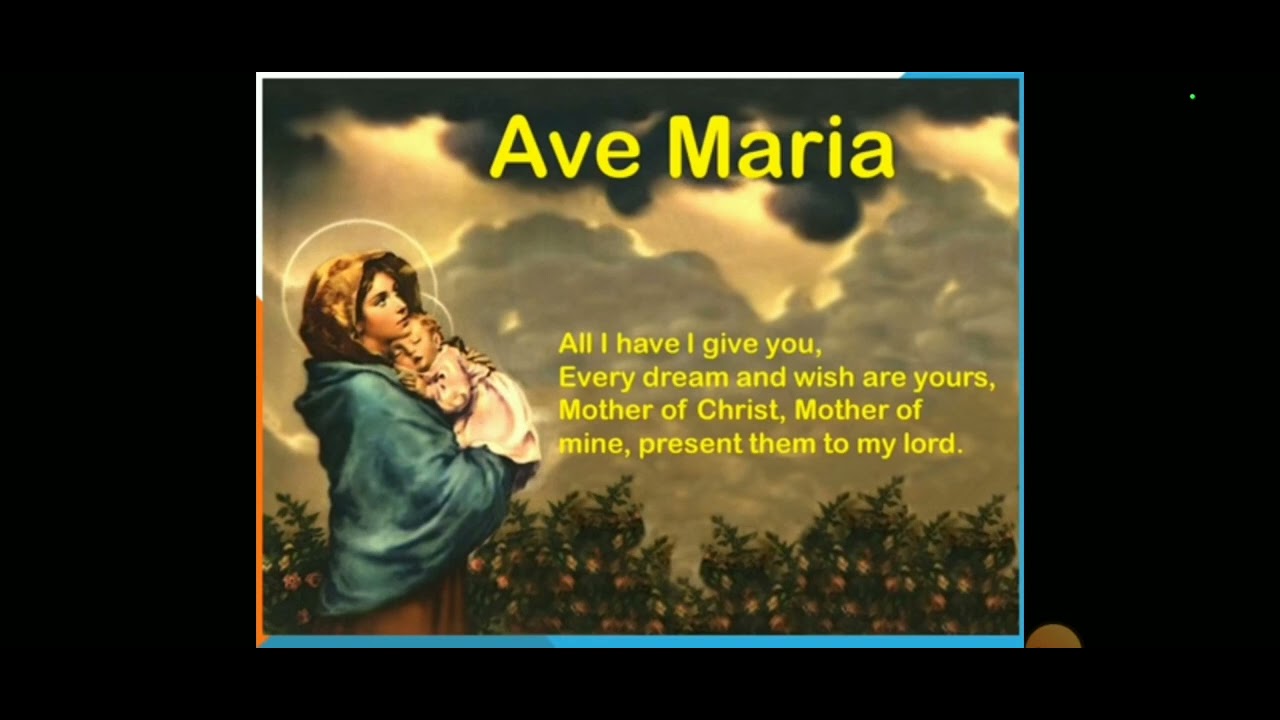 Ave Maria Gratia Plena song (English Lyrics) - YouTube
