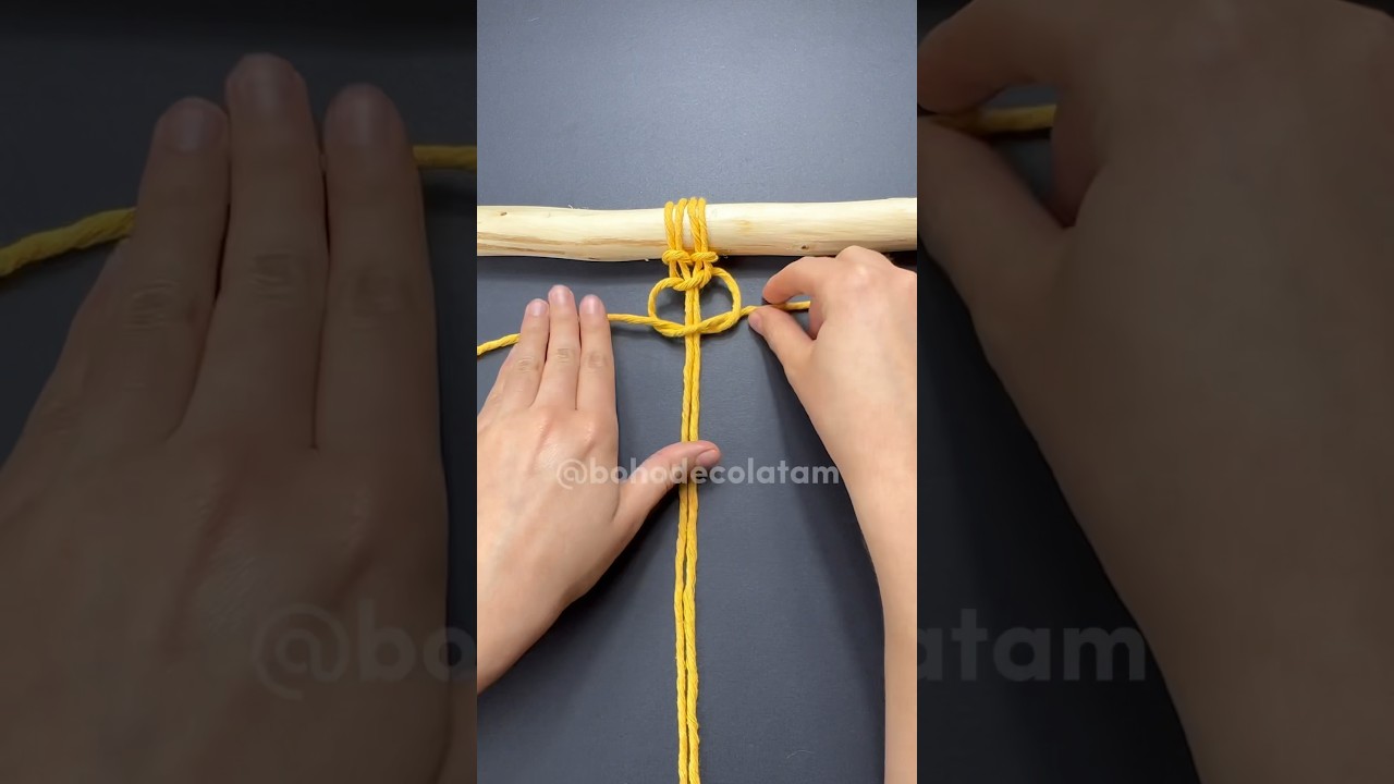Tutorial 5 Nudos básicos que todo principiante de macramé debe conocer 😱👩🏻‍🏫🧶 | #macrame - YouTube