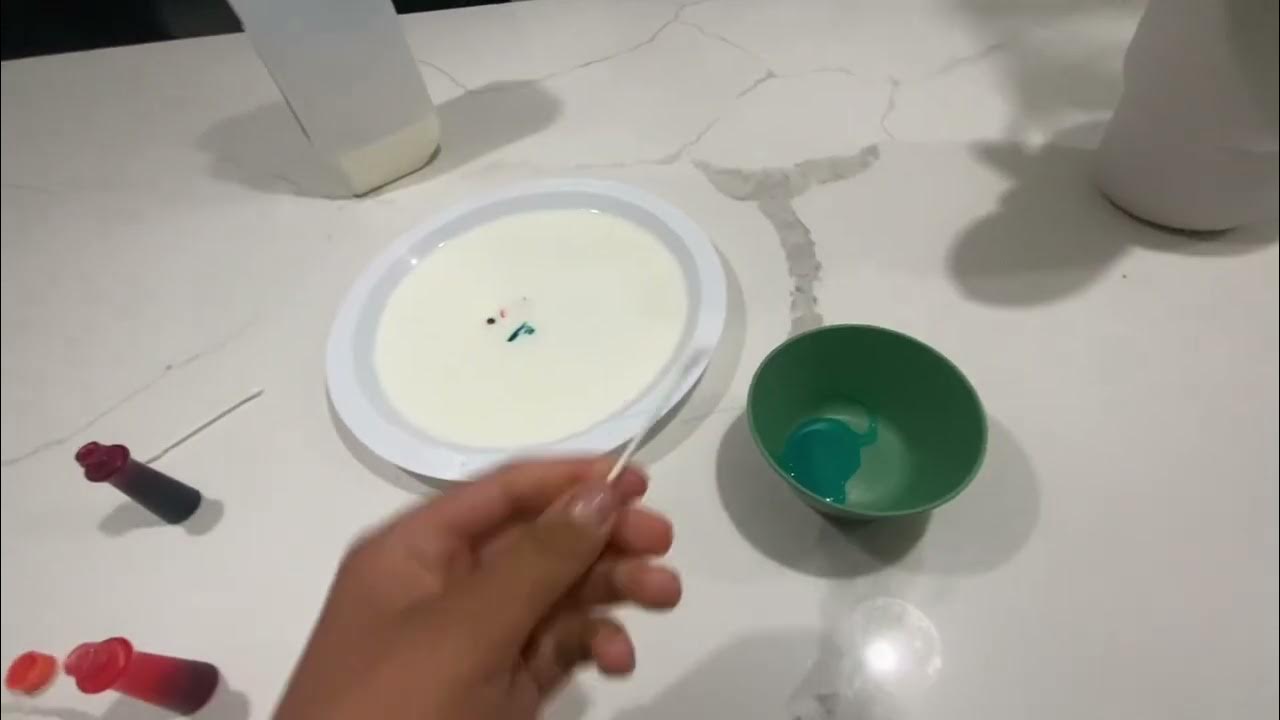 Color Changing Milk experiment - YouTube
