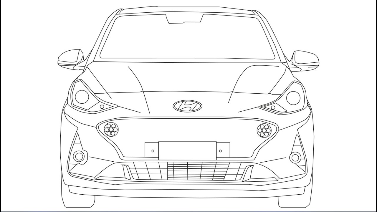 How to Create Vector Illustrator Hyundai i10 - 2020 - YouTube