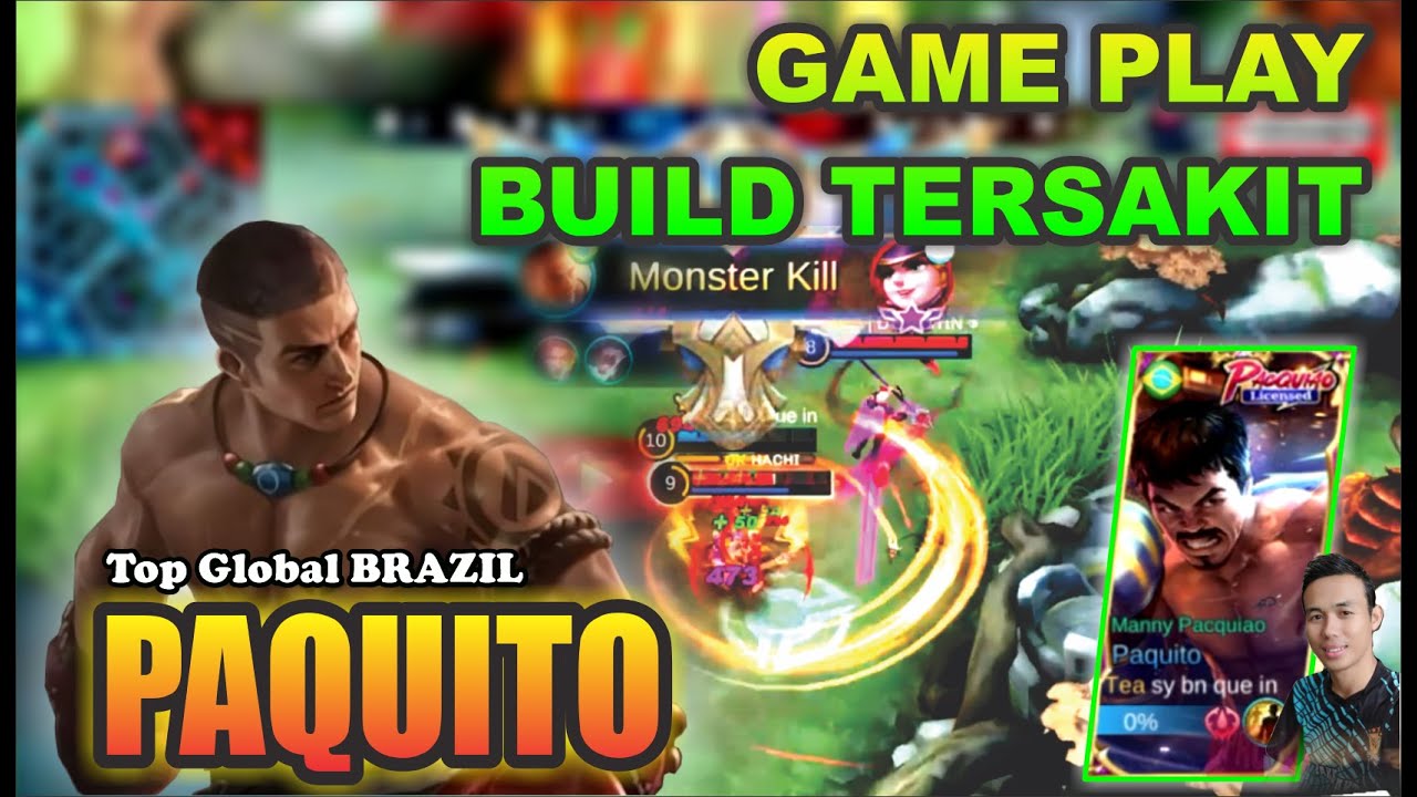 🌟TOP GLOBAL BRAZIL PAQUITO 🌟 GAME PLAY & BUILD DAMAGE || HUGET GAMING ...