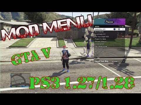 MOD MENU GTA V PS3 1.27/1.28 DEX/CEX BLES/BLUS +DOWNLOAD - YouTube