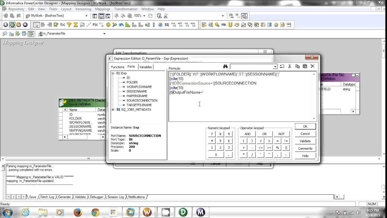 Informatca Parameter File Creation Using Infra Mapping Part 1 Youtube