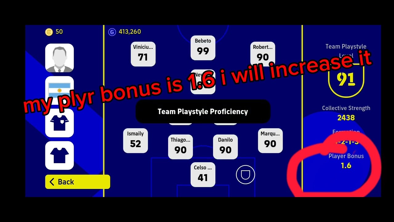 how to update players bonus in efootball? event @play_efootball - YouTube