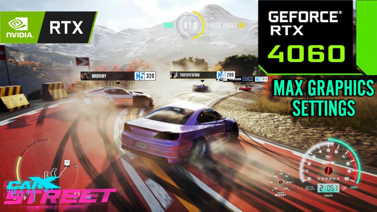 CarX Street : RTX 4060 8GB ( Maximum Graphics Settings ) - YouTube
