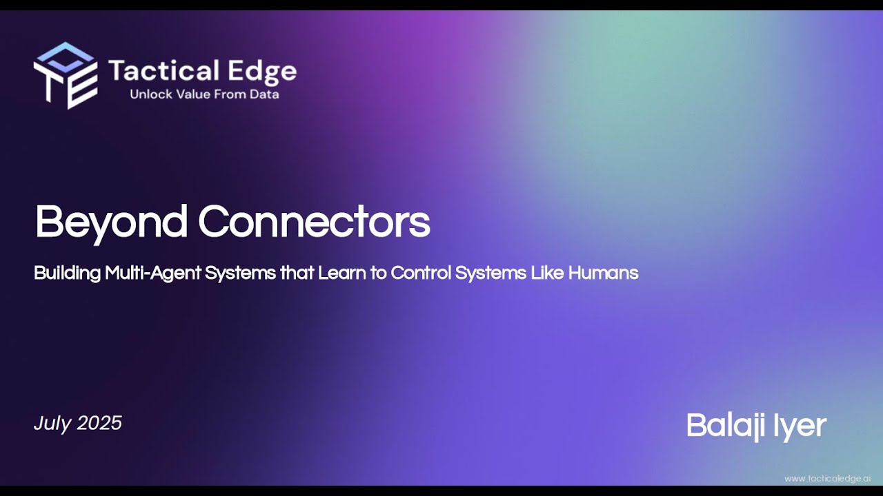 Beyond Connectors: Building Multi-Agent Systems that Learn to Control ...