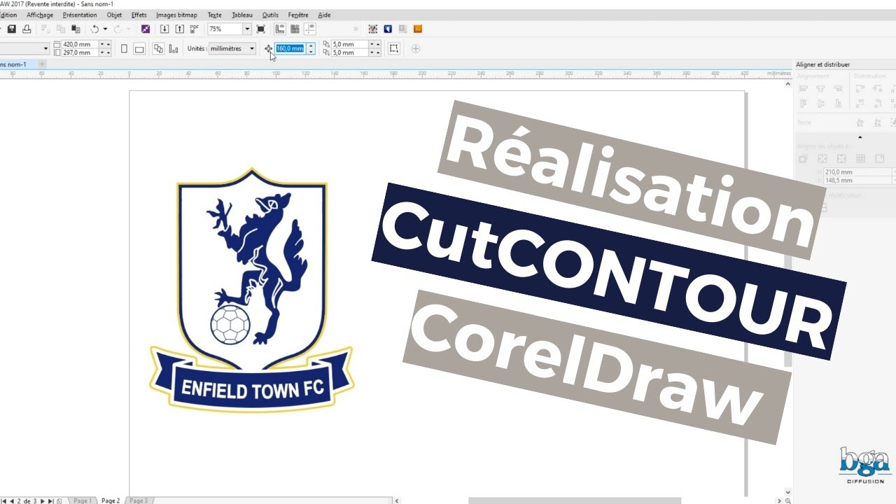 Réaliser "CutContour" sur CorelDRAW - YouTube
