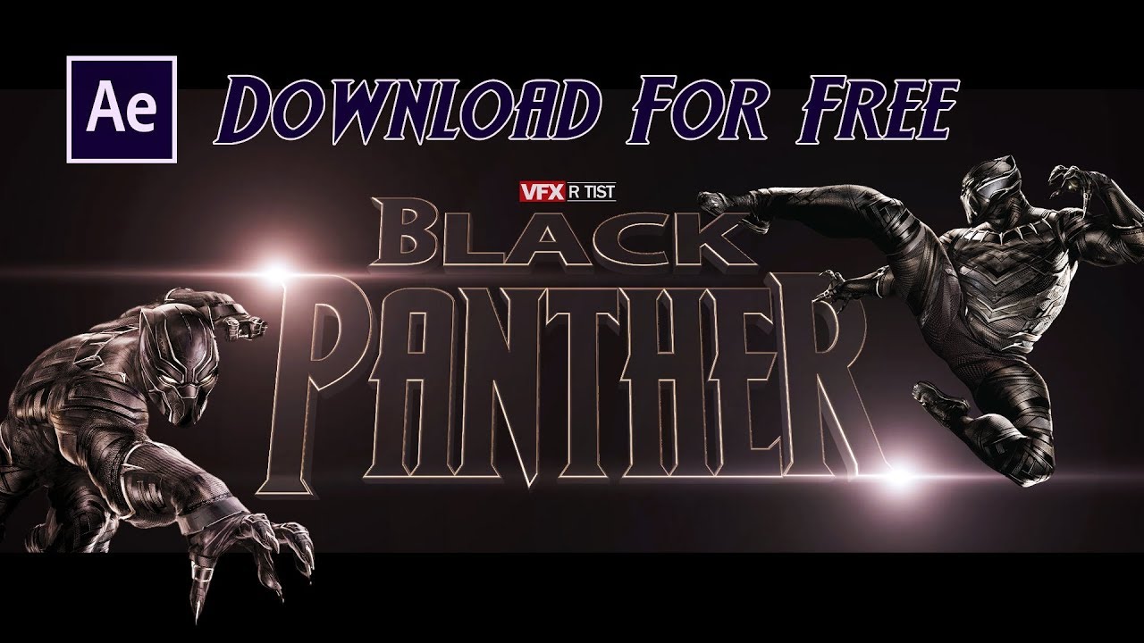 Black Panther Free Customizable Title in After Effects (No Optical ...