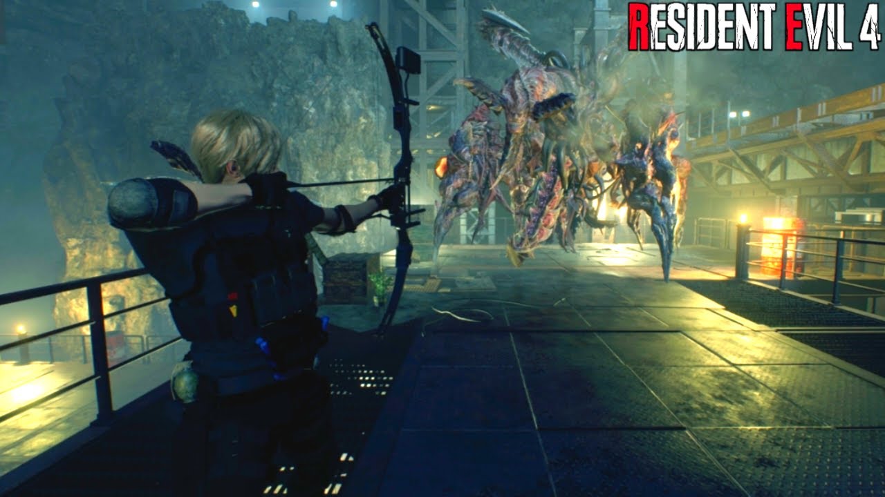 Krauser's Bow VS All Bosses - Resident Evil 4 Remake - YouTube