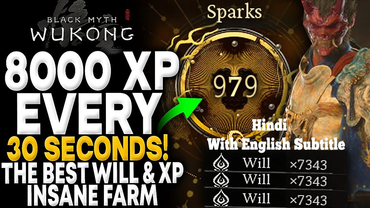 Black Myth Wukong 8000 XP Every 30 Seconds - Best Will And XP Farm ...