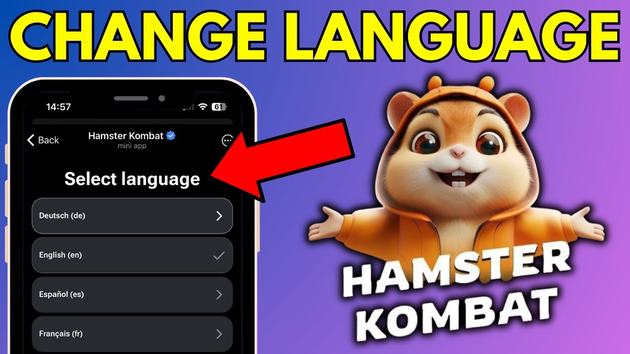 How To Change Hamster Kombat Language - YouTube