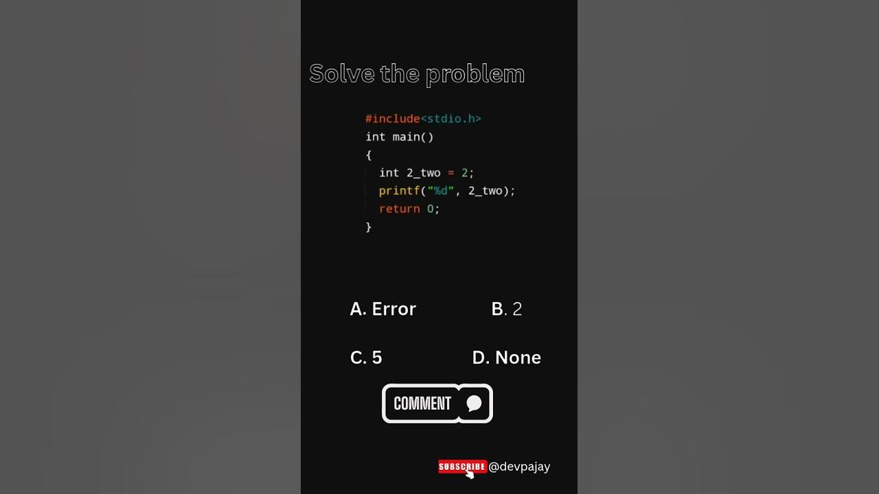 C Language Program Question Practice Part 2 Clanguage Problem Code Practice Problemsolving