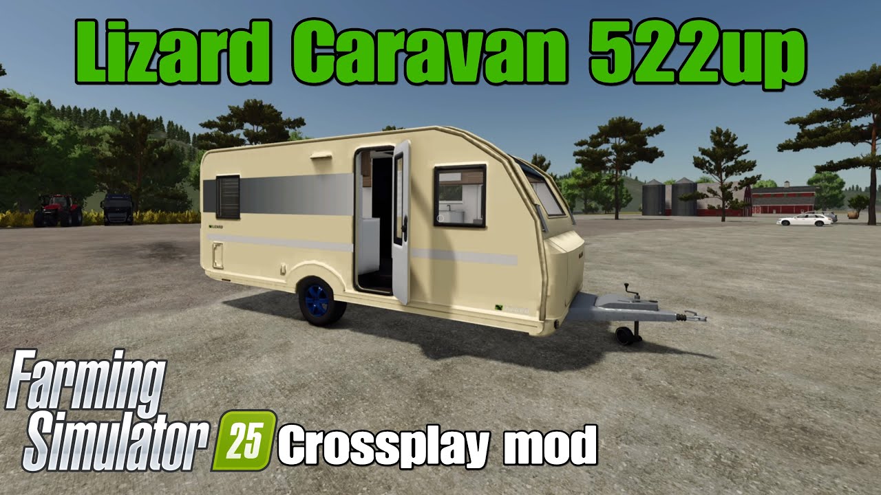 Lizard Caravan 522up / FS25 crossplay mod - YouTube