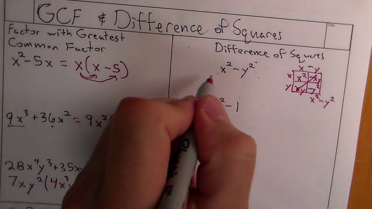 Polynomials Greatest Common Factor And Difference Of Two Squares YouTube polynomials-greatest-common-factor-and-difference-of-two-squares-youtube
