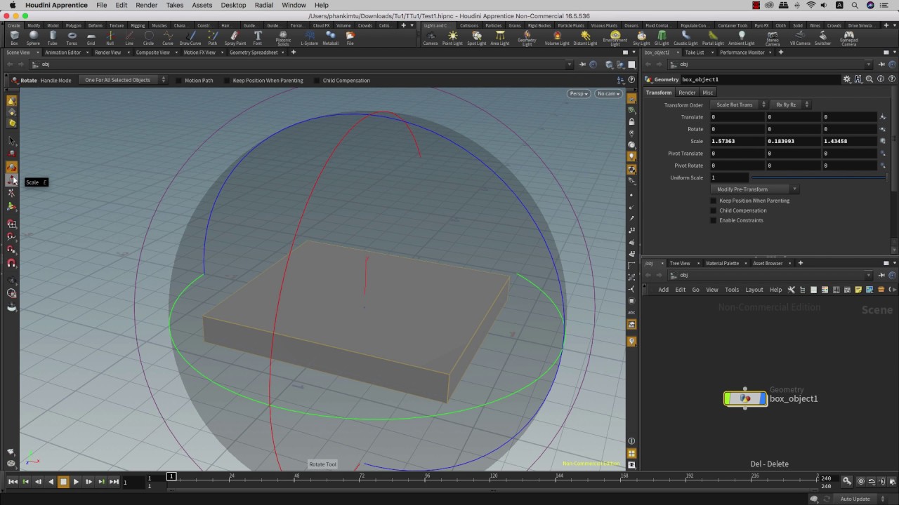 Houdini - 8 - Scale Object (Thay đổi tỷ lệ đối tượng) - YouTube