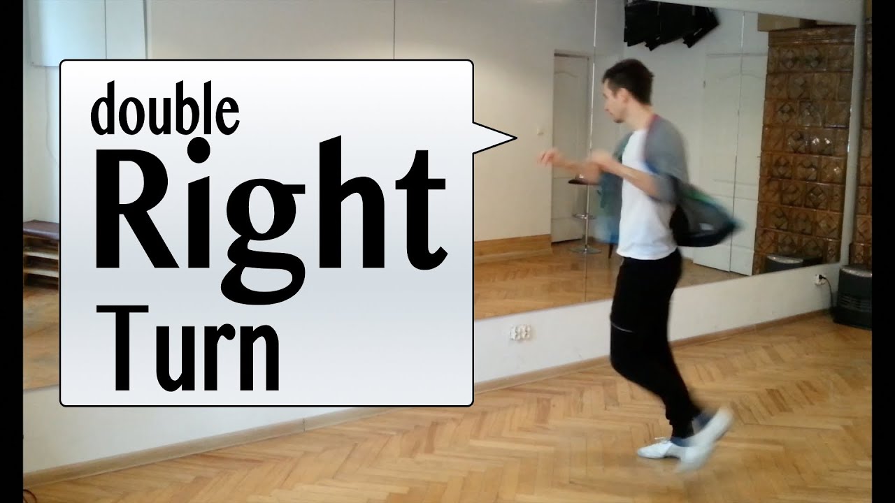 DOUBLE RIGHT TURN Technique | Salsa Footwork Lesson #4 - YouTube