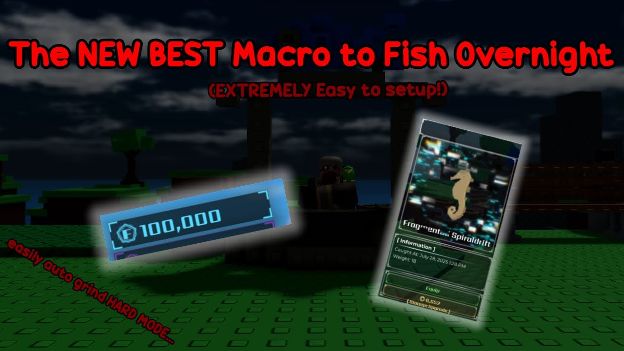 The BEST Macro to Use for Fishing! (Sol's RNG) - YouTube