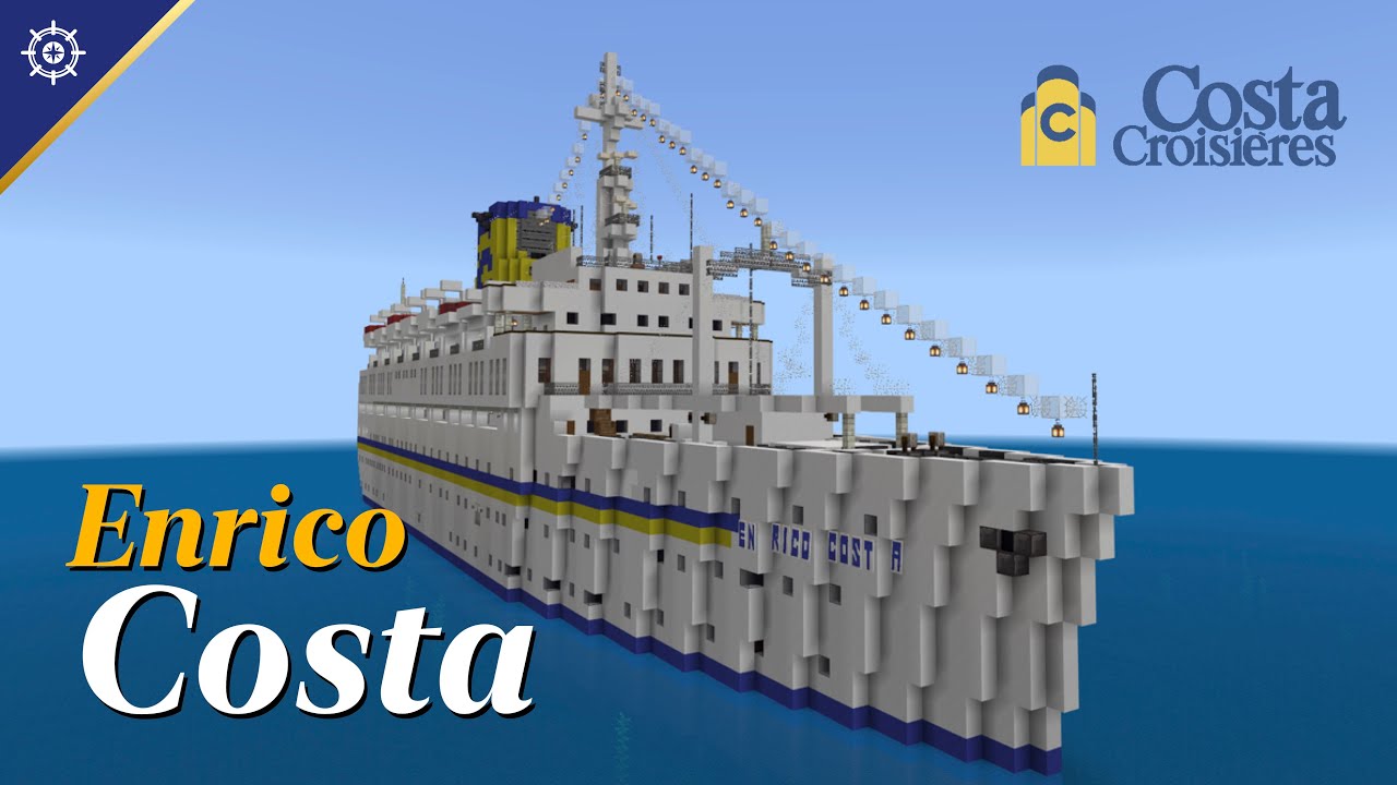 MV ENRICO COSTA [Minecraft Costa Ship Build] - YouTube