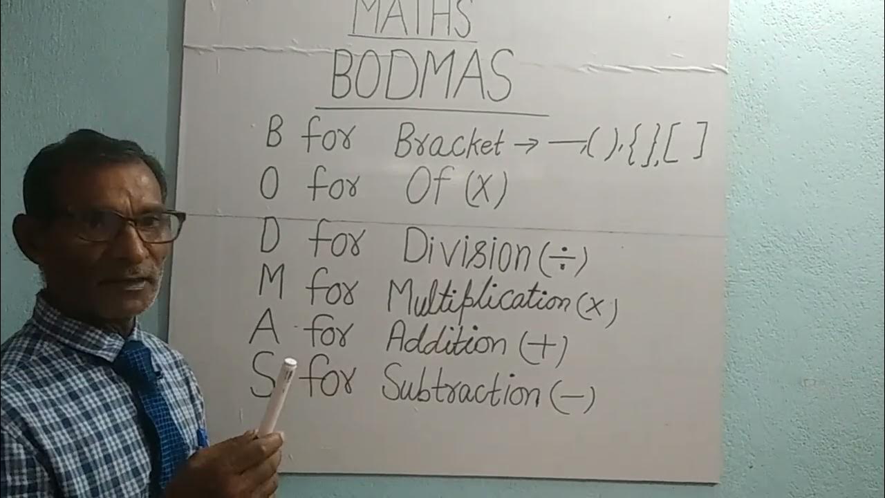 BODMAS explained with Song | Maths | By Rana Sir | RPV Classes - YouTube