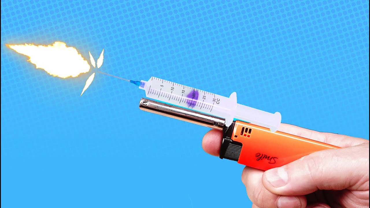 Brilliant ideas!! How to make a shooting game from a syringe and a ...