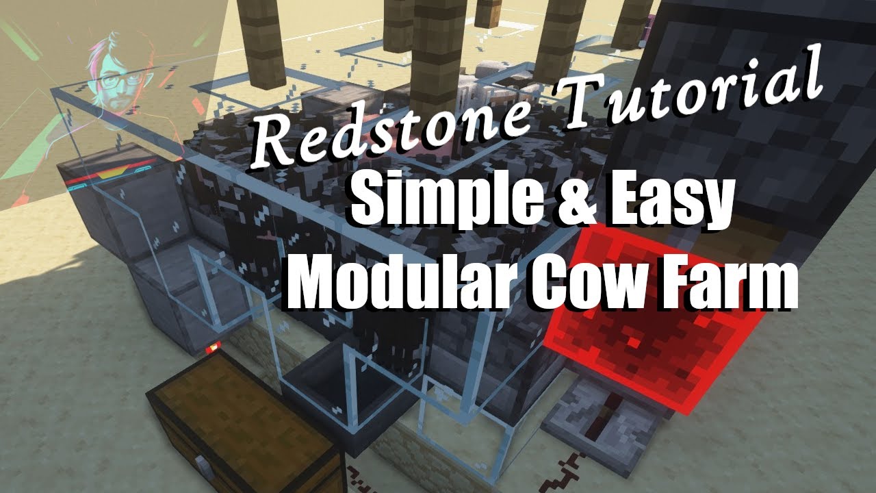 Modular Cow Farm | Minecraft Redstone Tutorial | Quick & Easy Leather ...