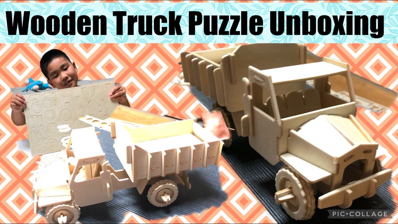 Jj Fun Unboxing Of Wooden Puzzle목재퍼즐차동차 - YouTube