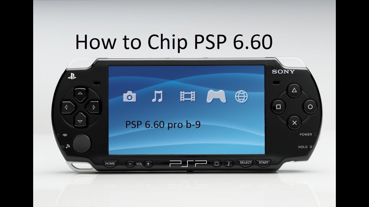 How to Chip PSP 6.60 to 6.60 pro b-9 without pandora Battery - YouTube