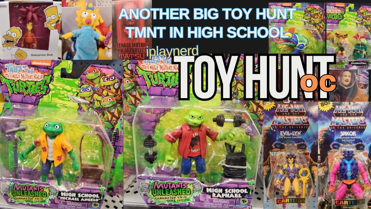 Toy Hunt OC #66 - Teenage Mutant Ninja Turtles in High School! Ross ...