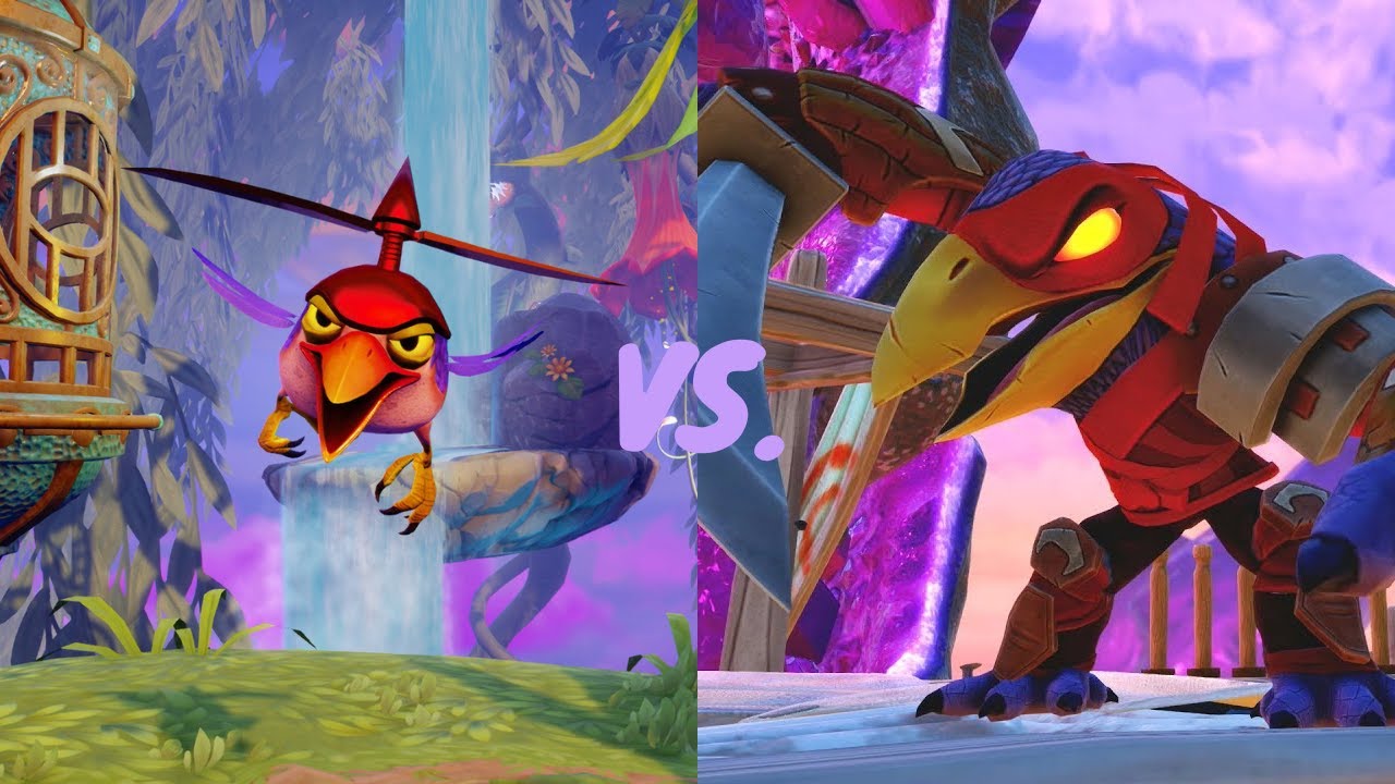 Buzzer beak vs. Tea kwon crow-skylanders trap team - YouTube