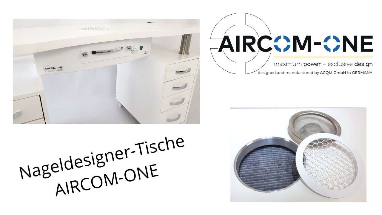 AIRCOM-ONE Nageldesigner Tische - YouTube