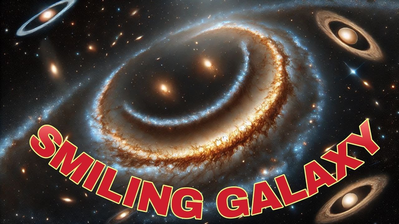 The Smiling Galaxy: Unveiling the Happy Face of the Universe Formed by ...