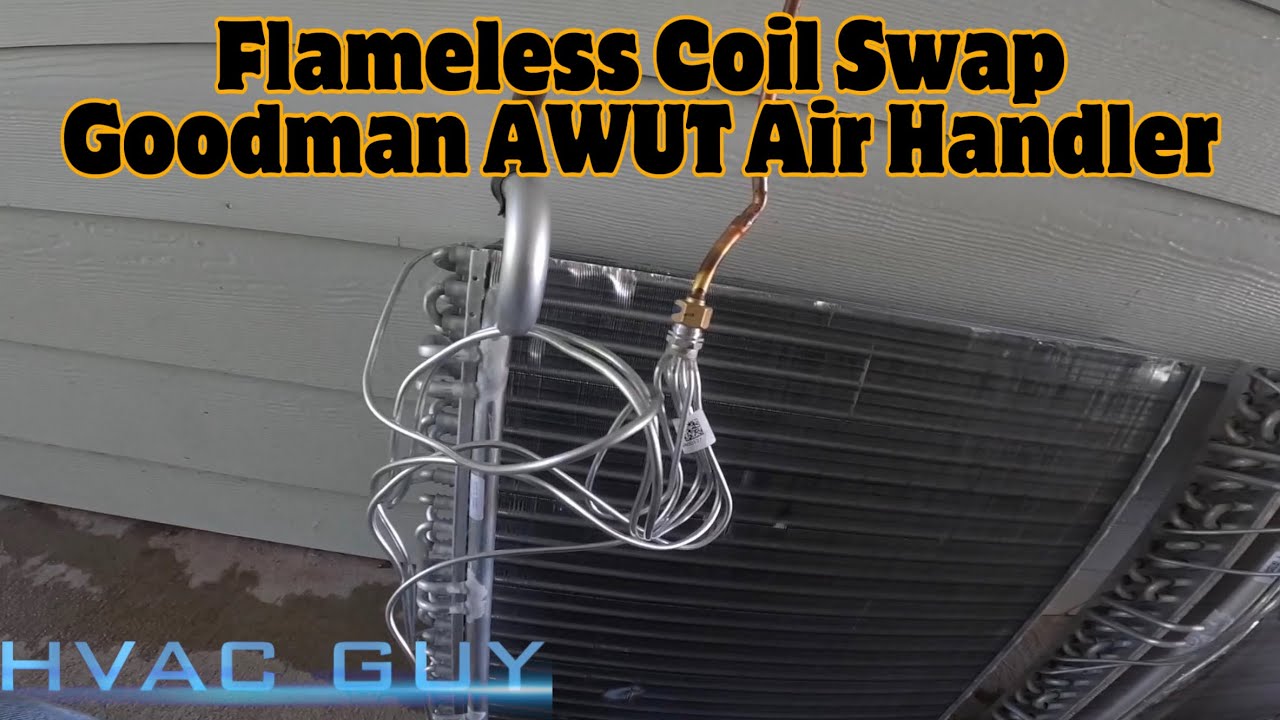 Changing a Coil On An AWUT Air Handler! #hvacguy #hvaclife - YouTube
