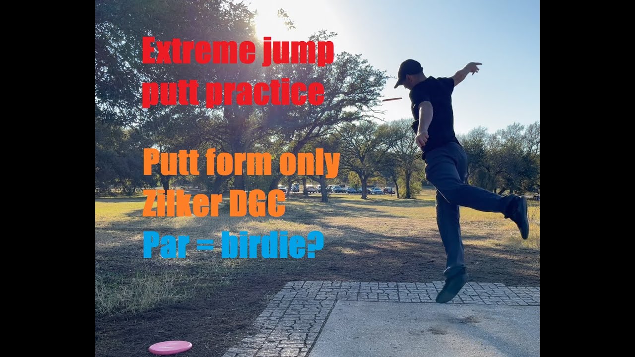 Full course putting form only extreme jump putt practice #discgolf ...
