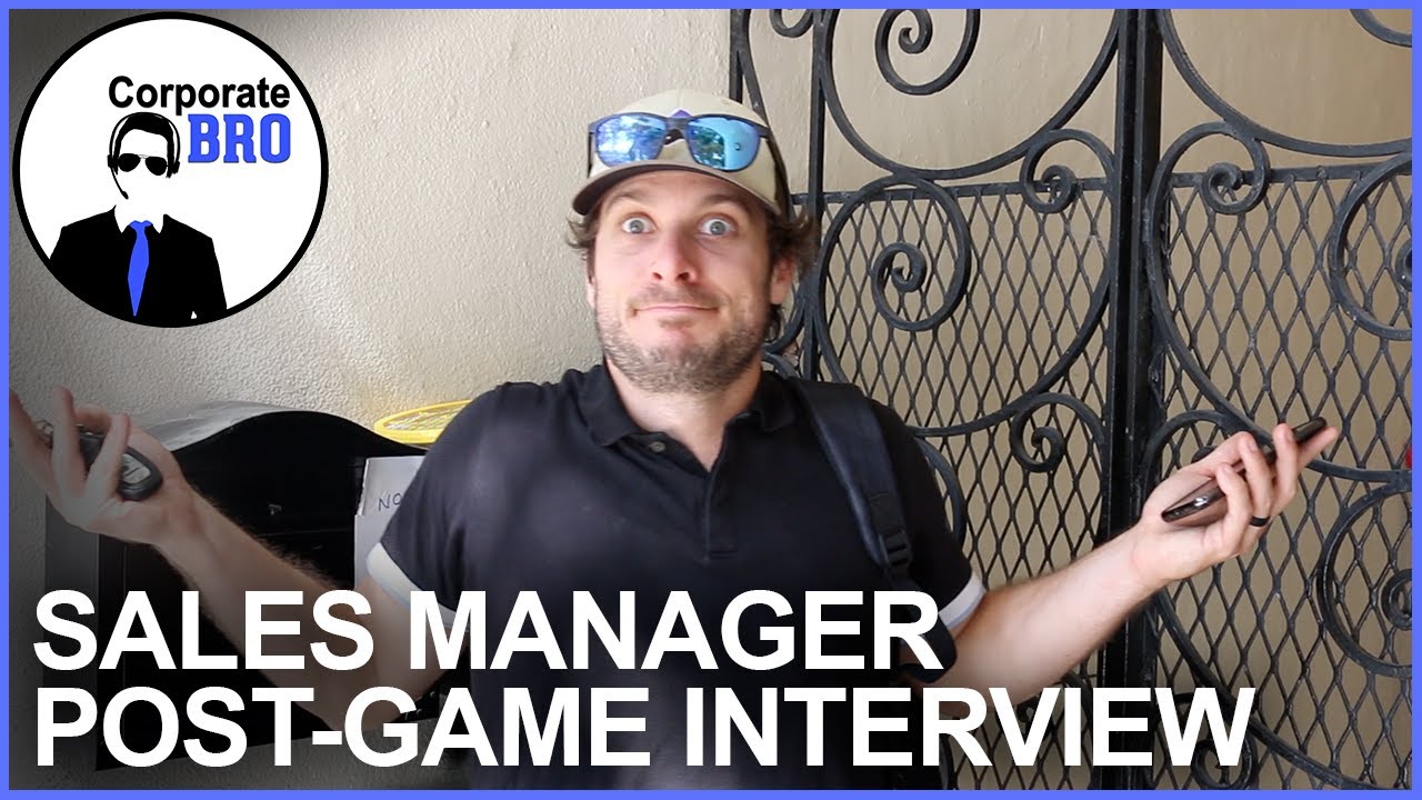 Sales Manager Post-Game Interview - YouTube