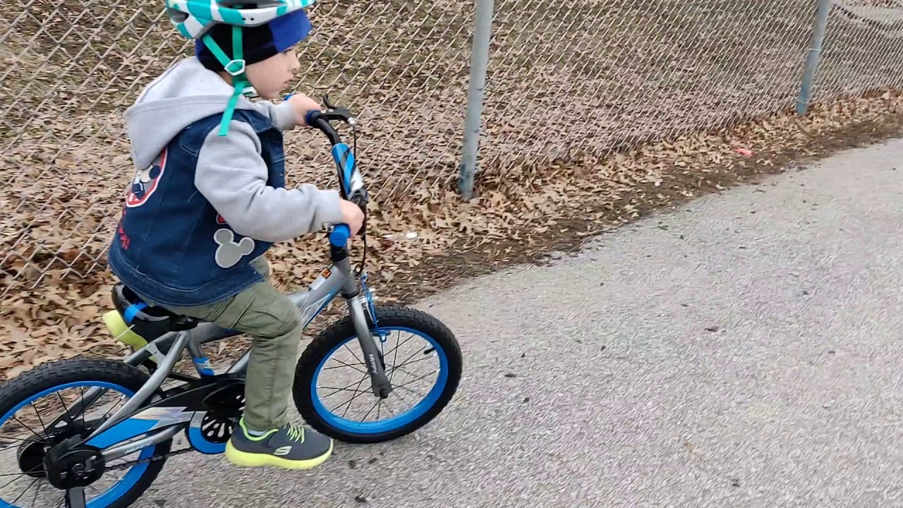 Ethan's first ride - YouTube