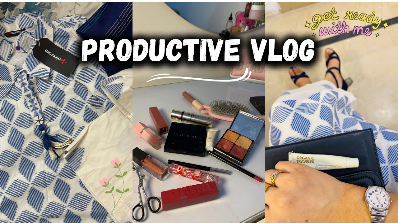 Productive Routine Vlog | How I spend my day | selfcare, GRWM, Dayout ...