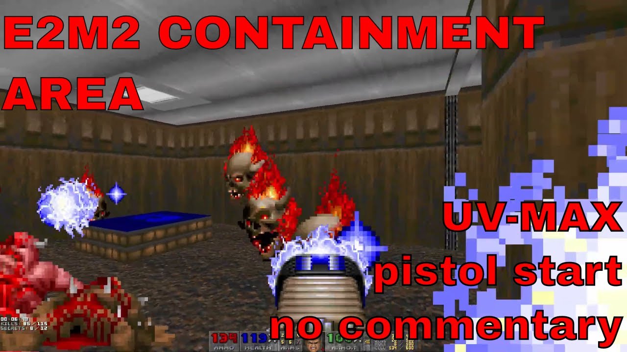 DOOM: E2M2 CONTAINMENT AREA UV-MAX (no commentary) - YouTube